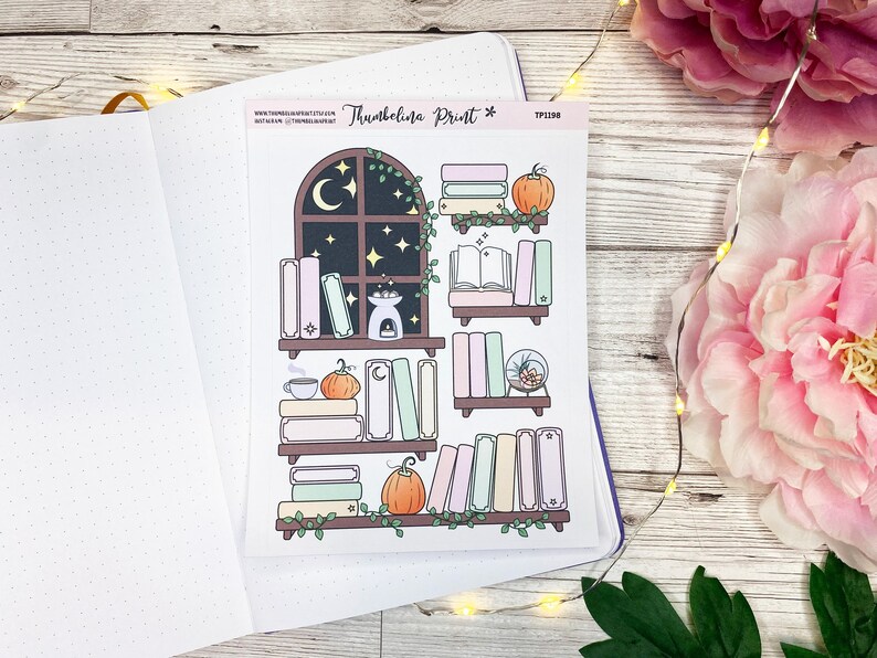 Autumn/fall Reading Bookshelf Tracker | Decorative & Functional ...