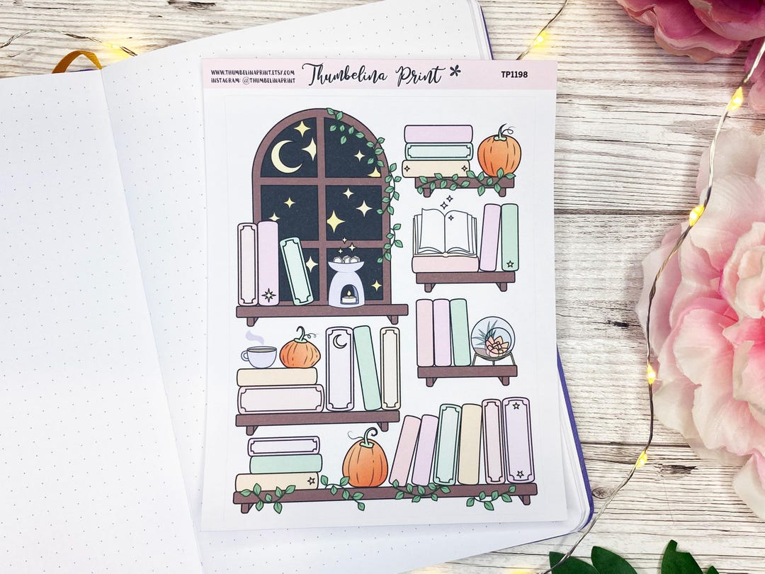 Autumn/fall Reading Bookshelf Tracker | Decorative & Functional ...