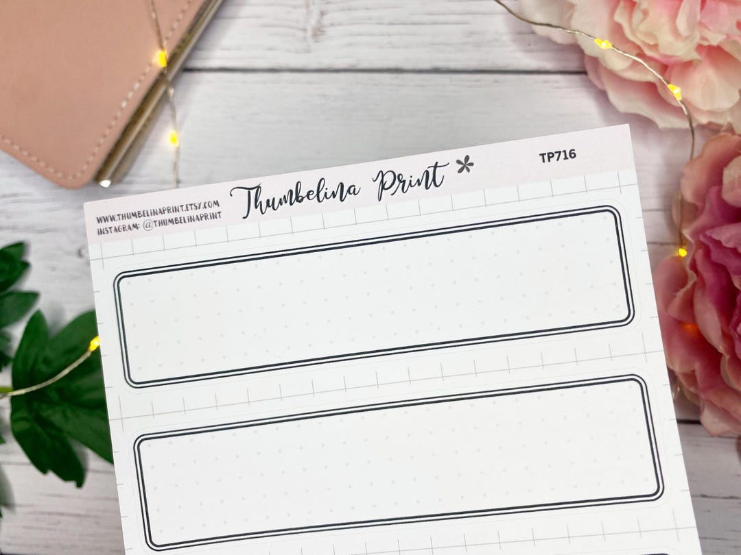 Bullet Boxes Version 3 Journal Stickers | Decorative & Functional ...