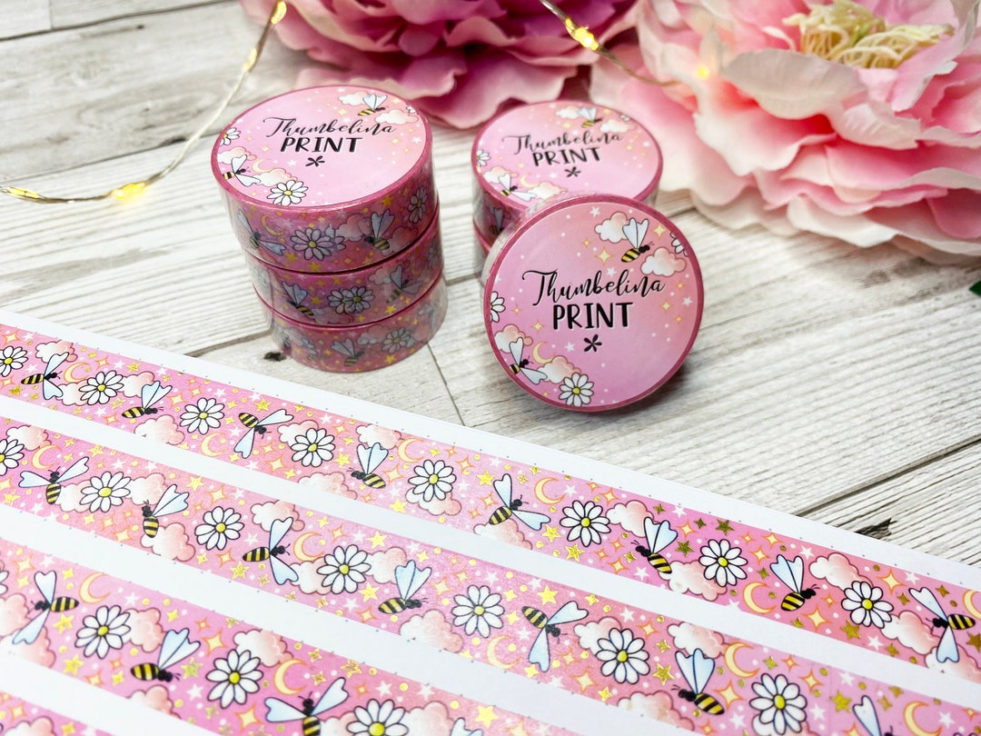 Blushing Bees Holographic Foil Washi Tape | Decorative & Functional ...