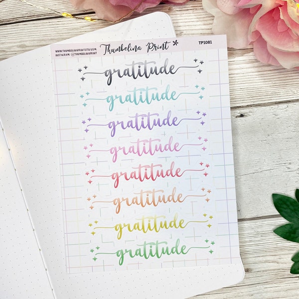 Gratitude Headers - Etsy