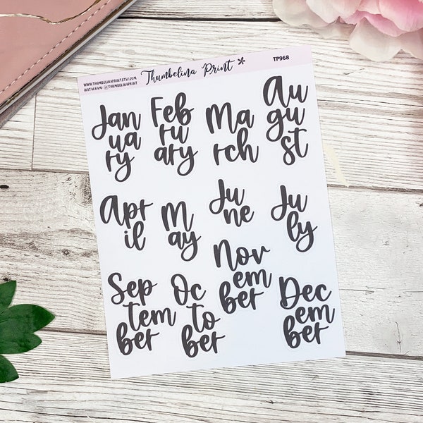 Monthly Headers - Etsy