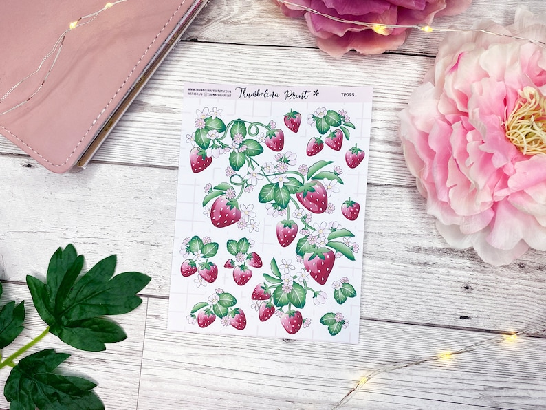 Sweet Strawberries Title Page | Decorative & Functional Planning ...