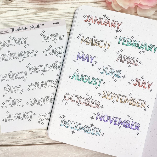 Journal Stickers - Etsy