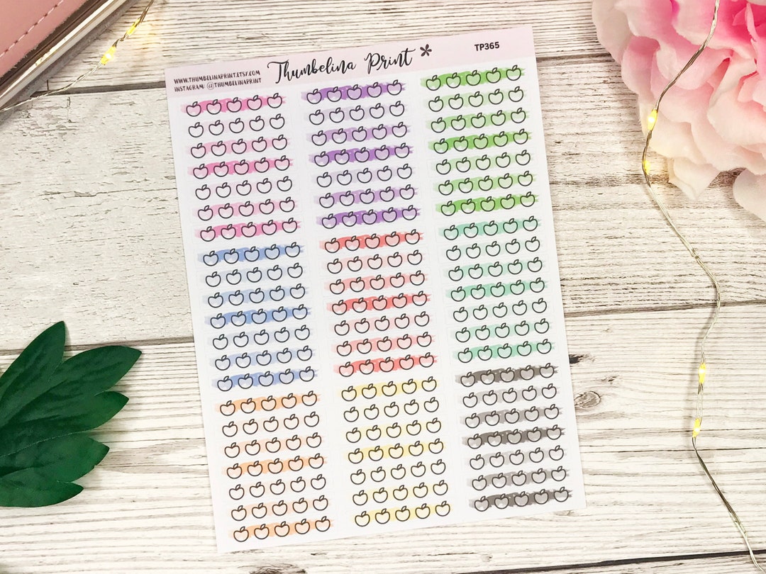 5 A Day Watercolour Trackers | Decorative & Functional Planning ...