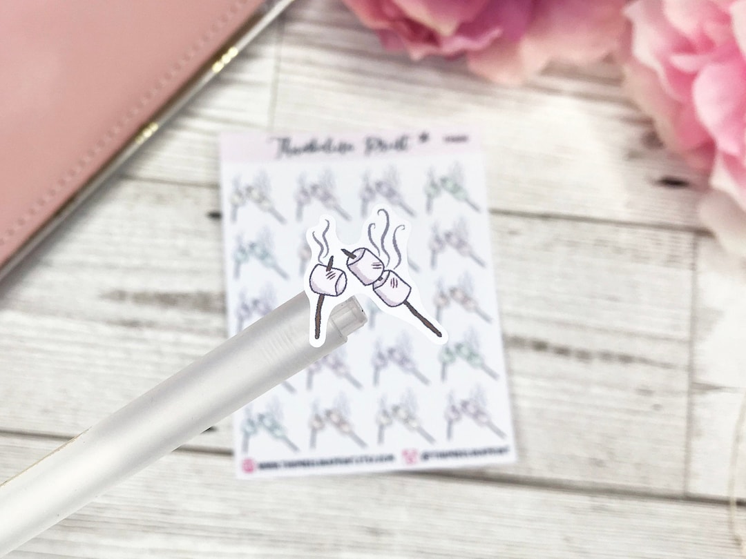 Toasted Marshmallow Planner Stickers | Decorative & Functional Planning ...