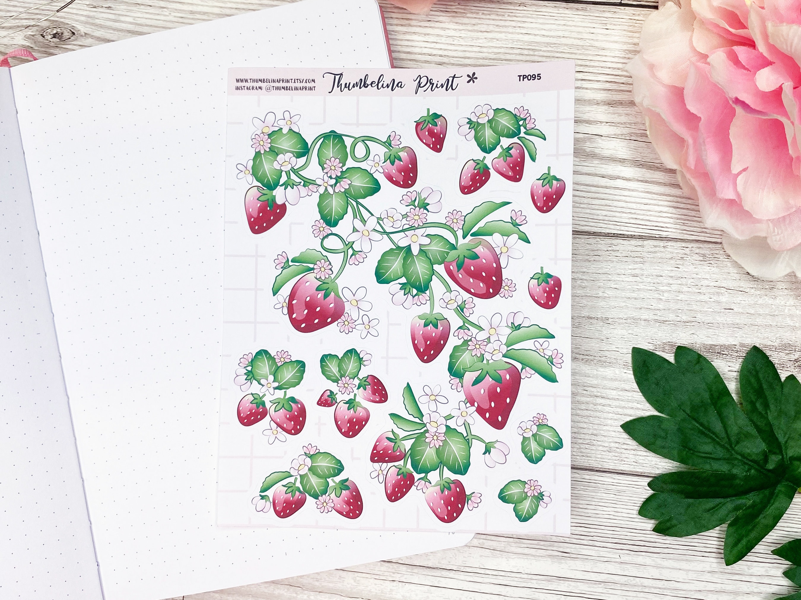 Sweet Strawberries Title Page | Decorative & Functional Planning ...