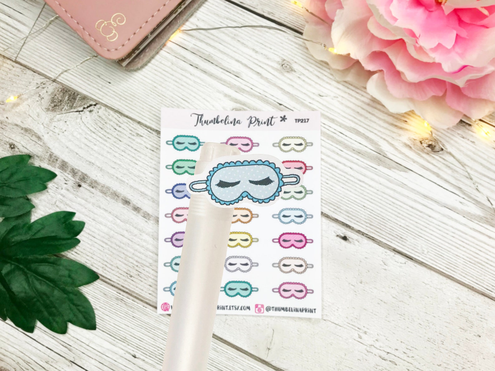 Eye Mask Planner Stickers Decorative & Functional Planning - Etsy UK
