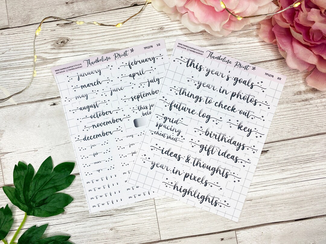 Black Ombre Yearly Journal Setup Kit | Decorative & Functional Planning ...