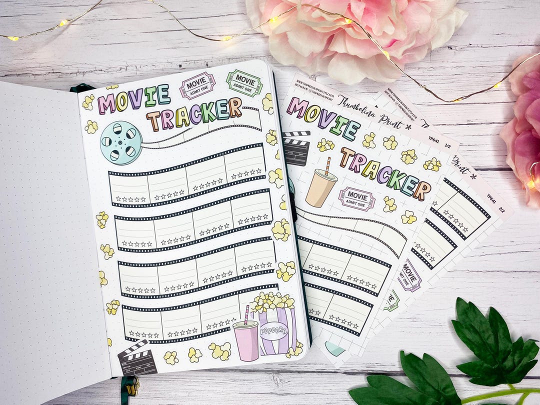 Movie Reel Film Review Tracker Stickers | Decorative & Functional ...