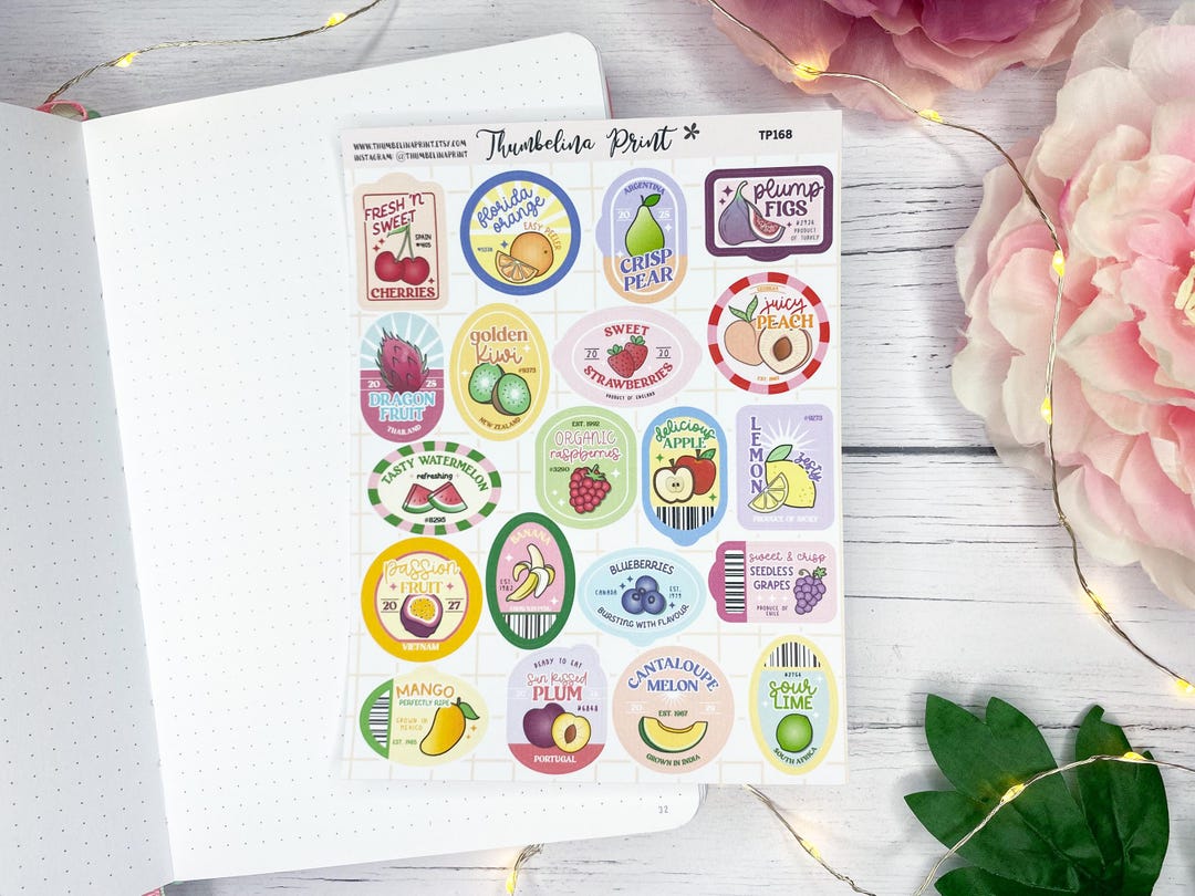 Fruit Fiesta Extra Fruit Label Decorative Stickers | Decorative ...