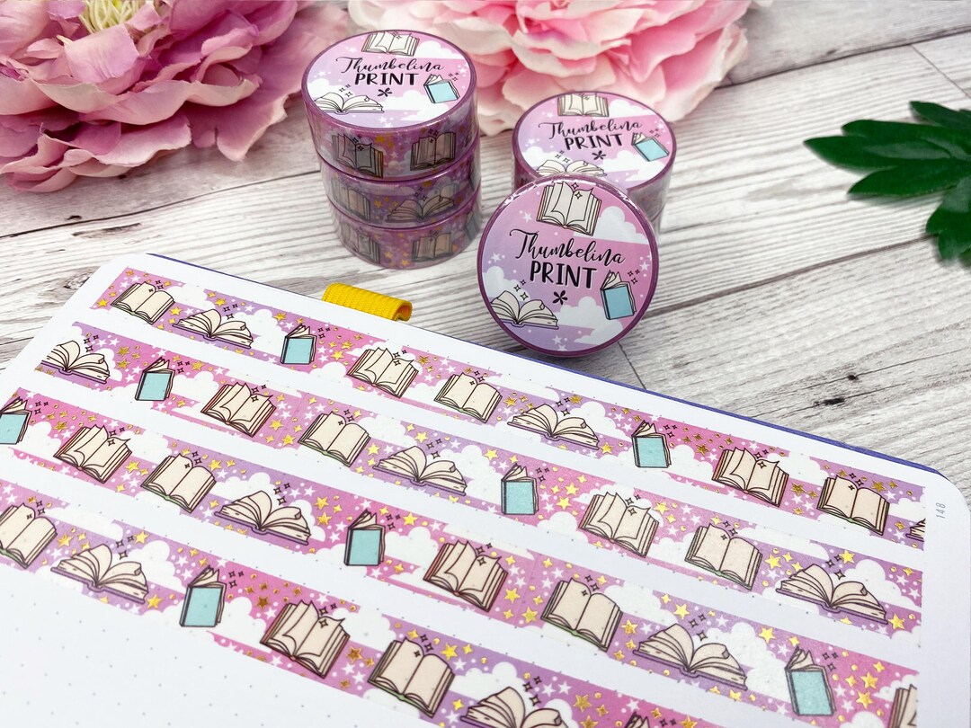 Magical Books Holographic Foil Washi Tape | Decorative & Functional ...