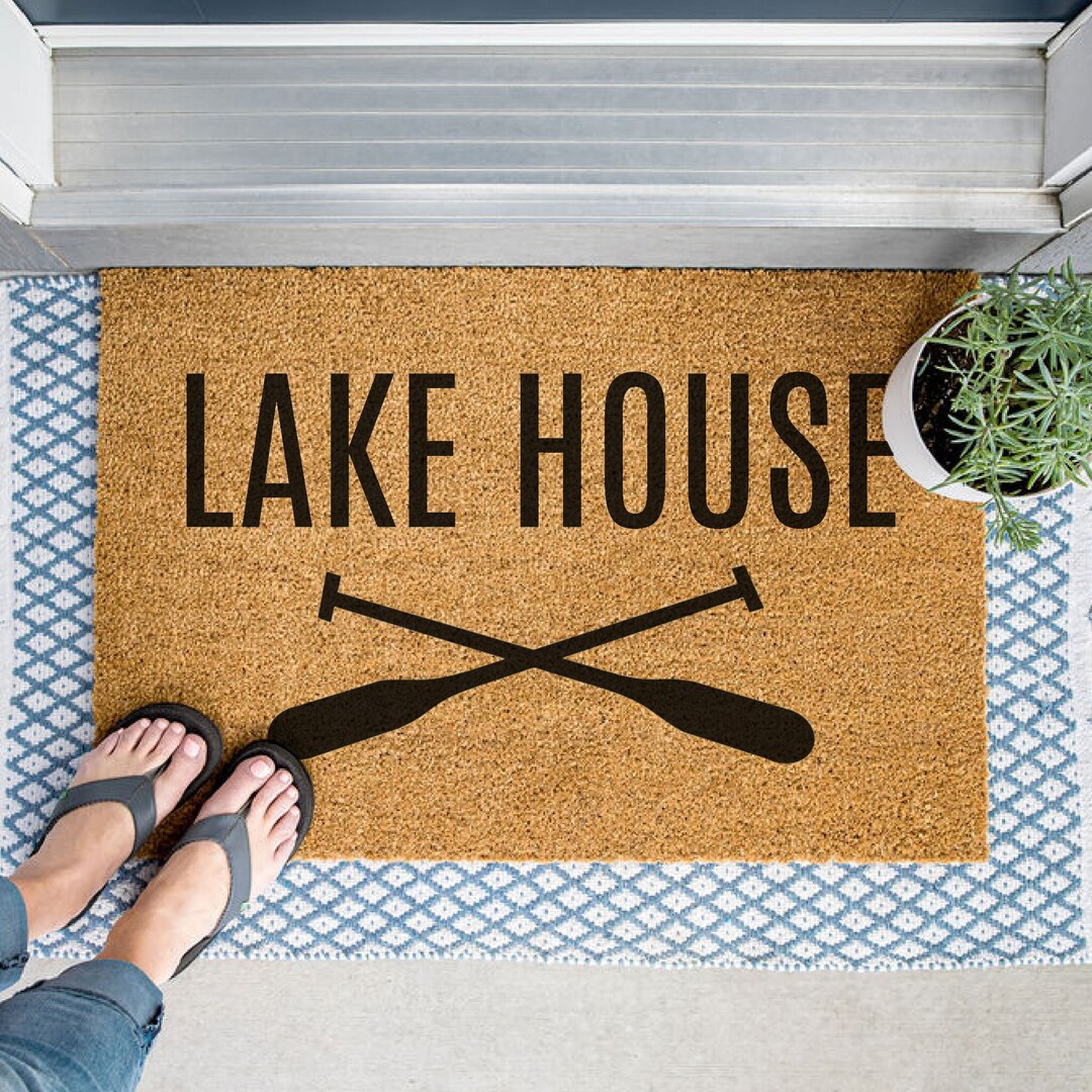 Lake House Doormat, Oar Welcome Mat, Summer Decor, Housewarming ...