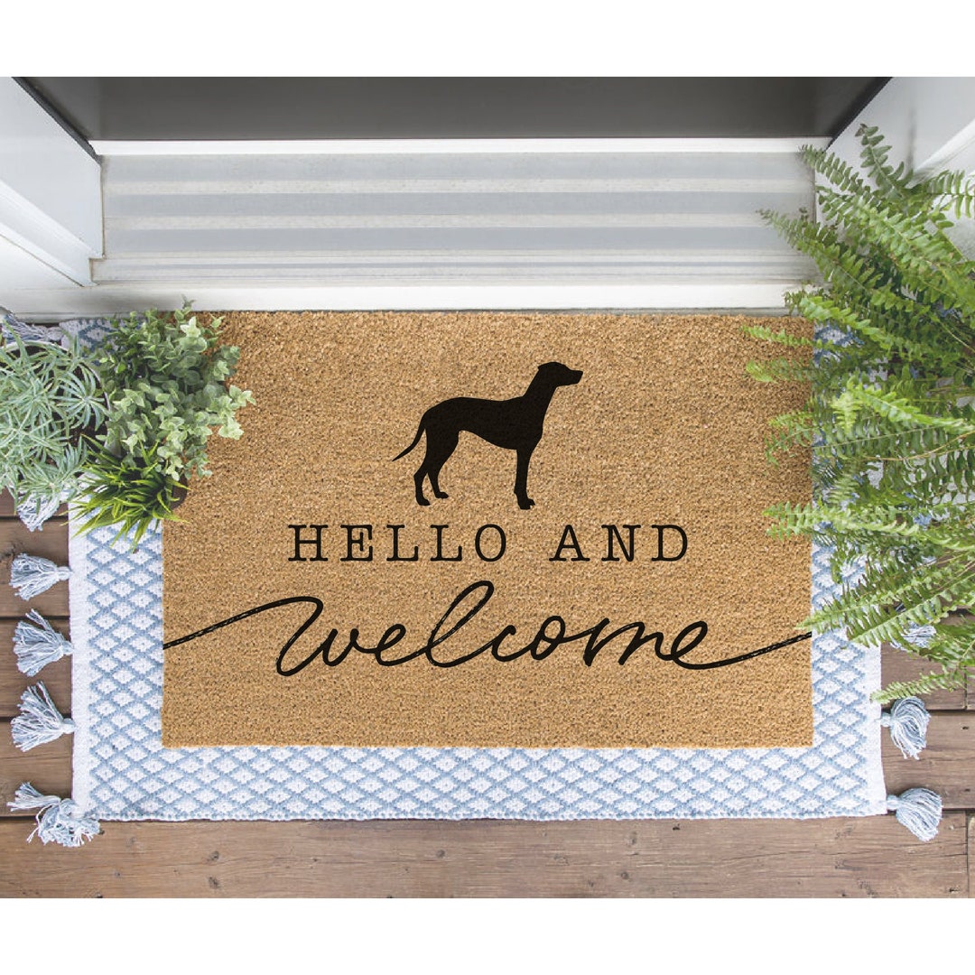Rhodesian Ridgeback Doormat, Rhodesian Welcome Mat, Cute Dog Door Mat ...
