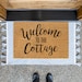Welcome to the Cottage, New Home Gift, Welcome Mat, Country Decor ...