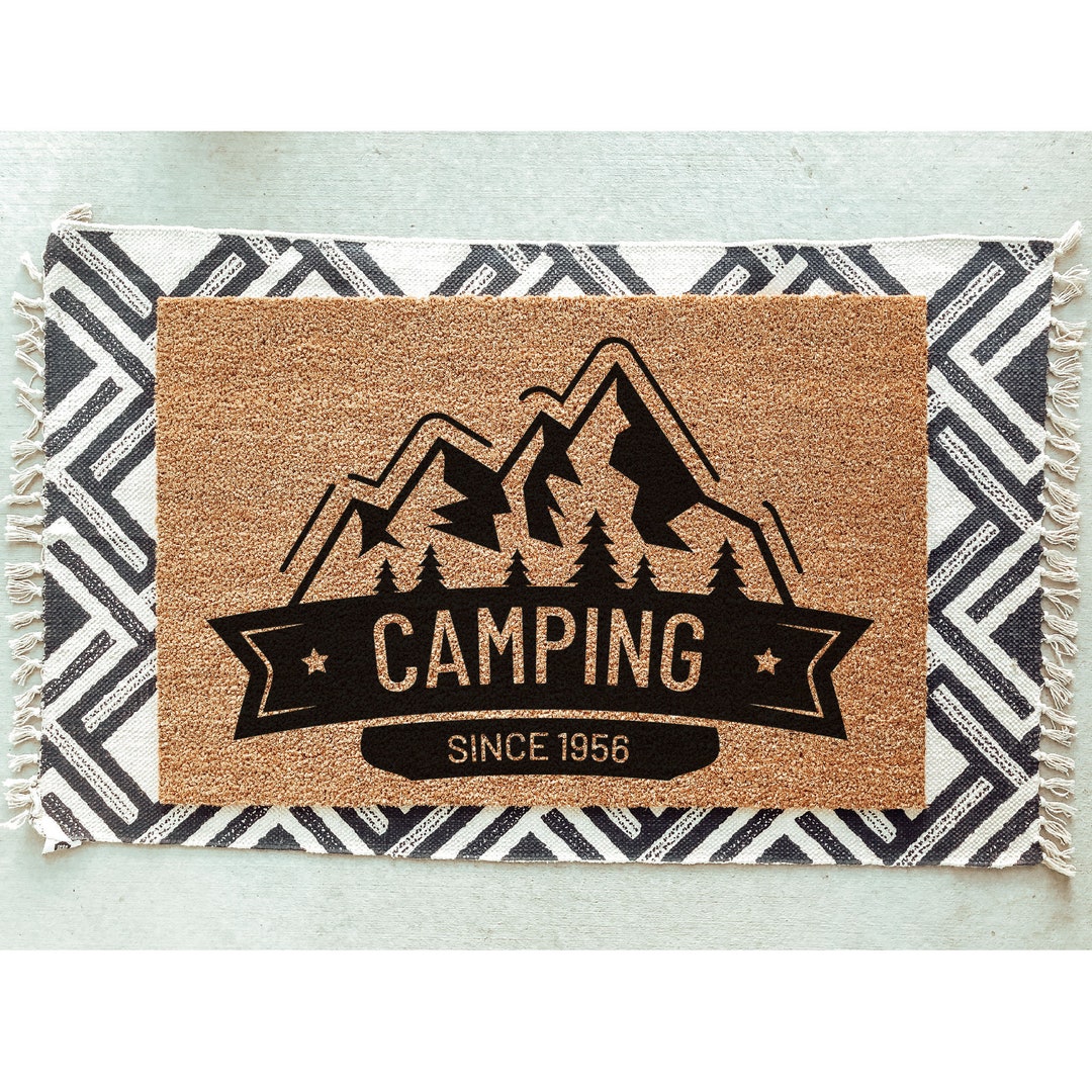 Mountain Banner Doormat / Welcome Mat / Door Mat / Mountain / Forest ...