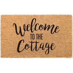 Welcome to the Cottage, New Home Gift, Welcome Mat, Country Decor ...