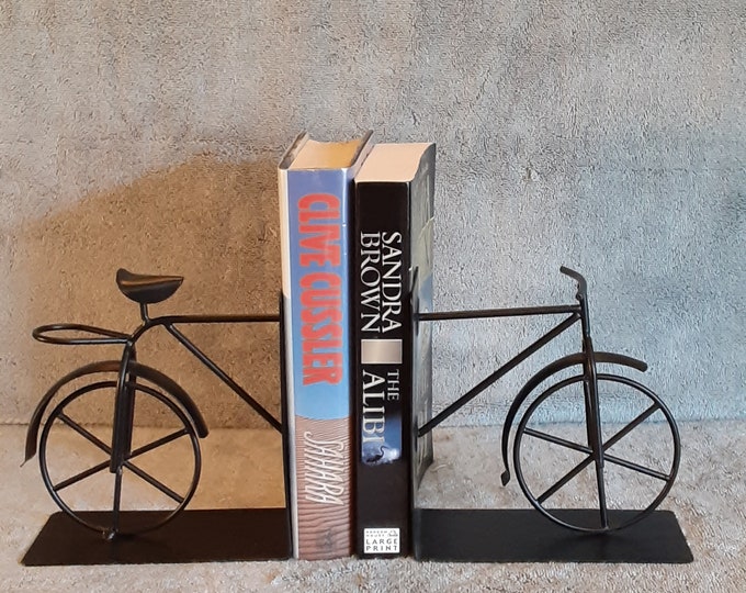 Bookends Bicycle Theme Sports Themed Bookends Metal Art Bookends - Etsy