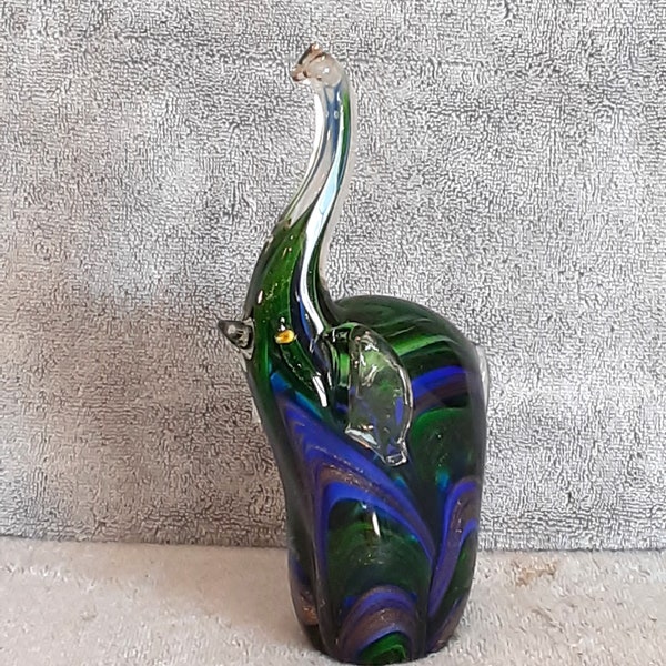 Glass Elephant - Etsy