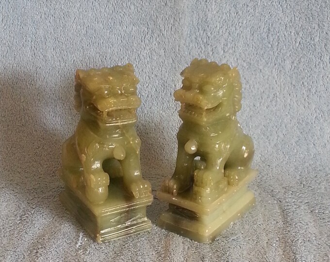 Foo Dogs Shi Shi Dogs Asian Foo Dogs Hand Carved - Etsy