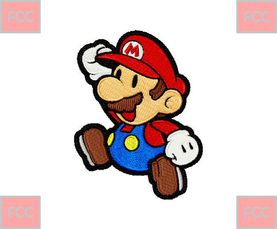 Mario Baker Full Stiches Machine Embroiderydesign in 2 Sizes **INSTANT ...