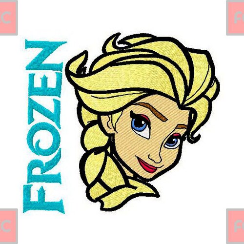 Anna and Elsa Frozen Machine Embroidery Design in 4 Sizes - Etsy