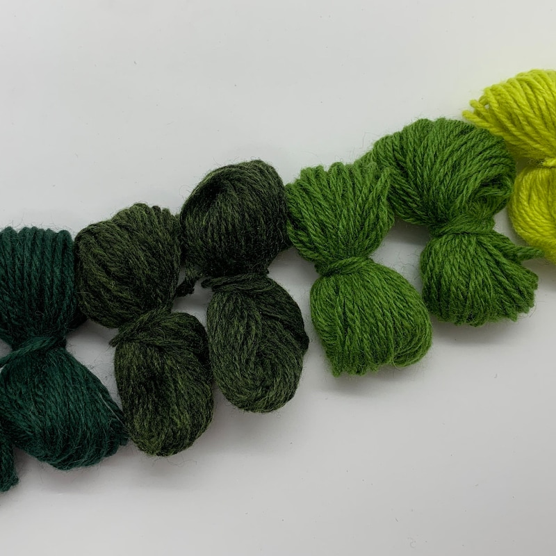 Pure Wool Yarn Green - Etsy