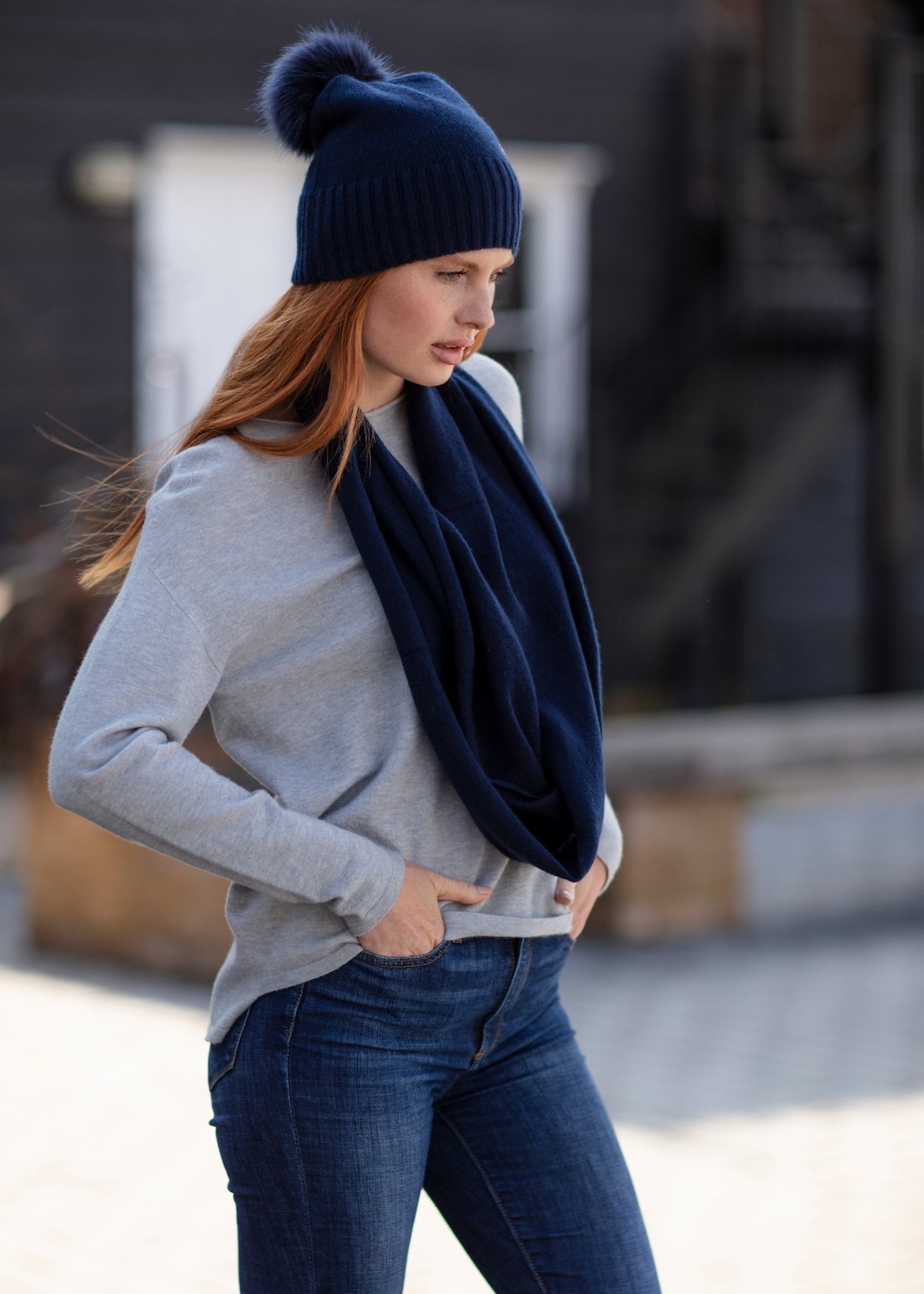 Pure Cashmere Snood, Cashmere Snood, Cashmere Neck Warmer, Cashmere ...