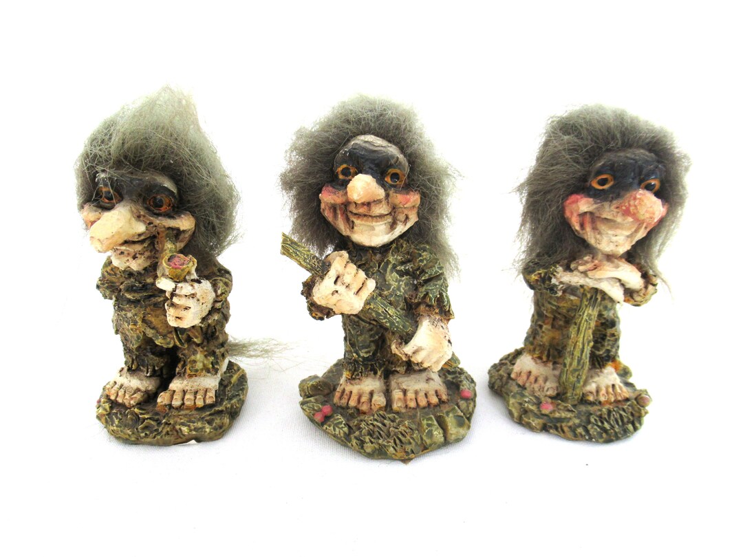Vintage Troll - Set of 3 Vintage Trolls (goblin, Gremlin, Hob, Imp ...