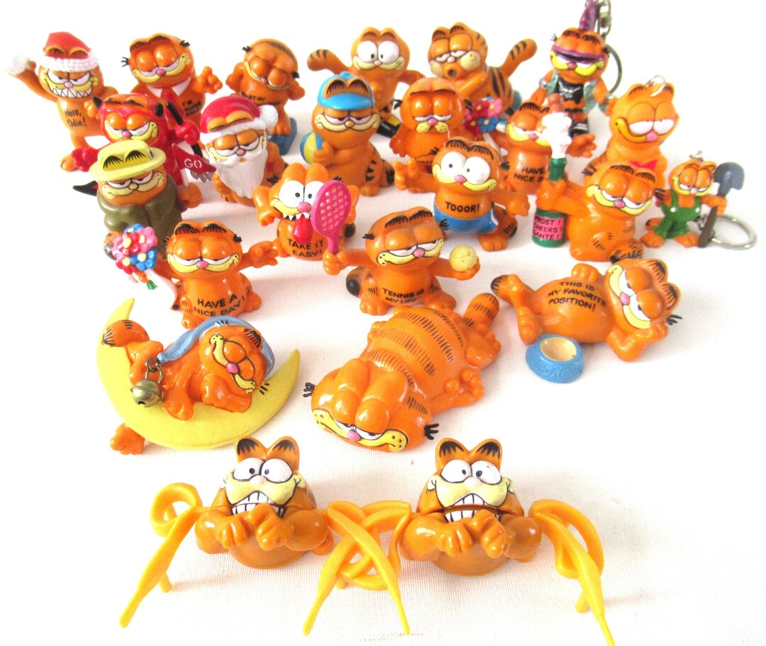 Garfield Pvc Figures, Vintage Figurines #8A3GA9KE - Etsy