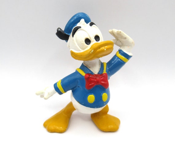 Vintage Donald Duck Saluting Figure Bully West Germany - Etsy