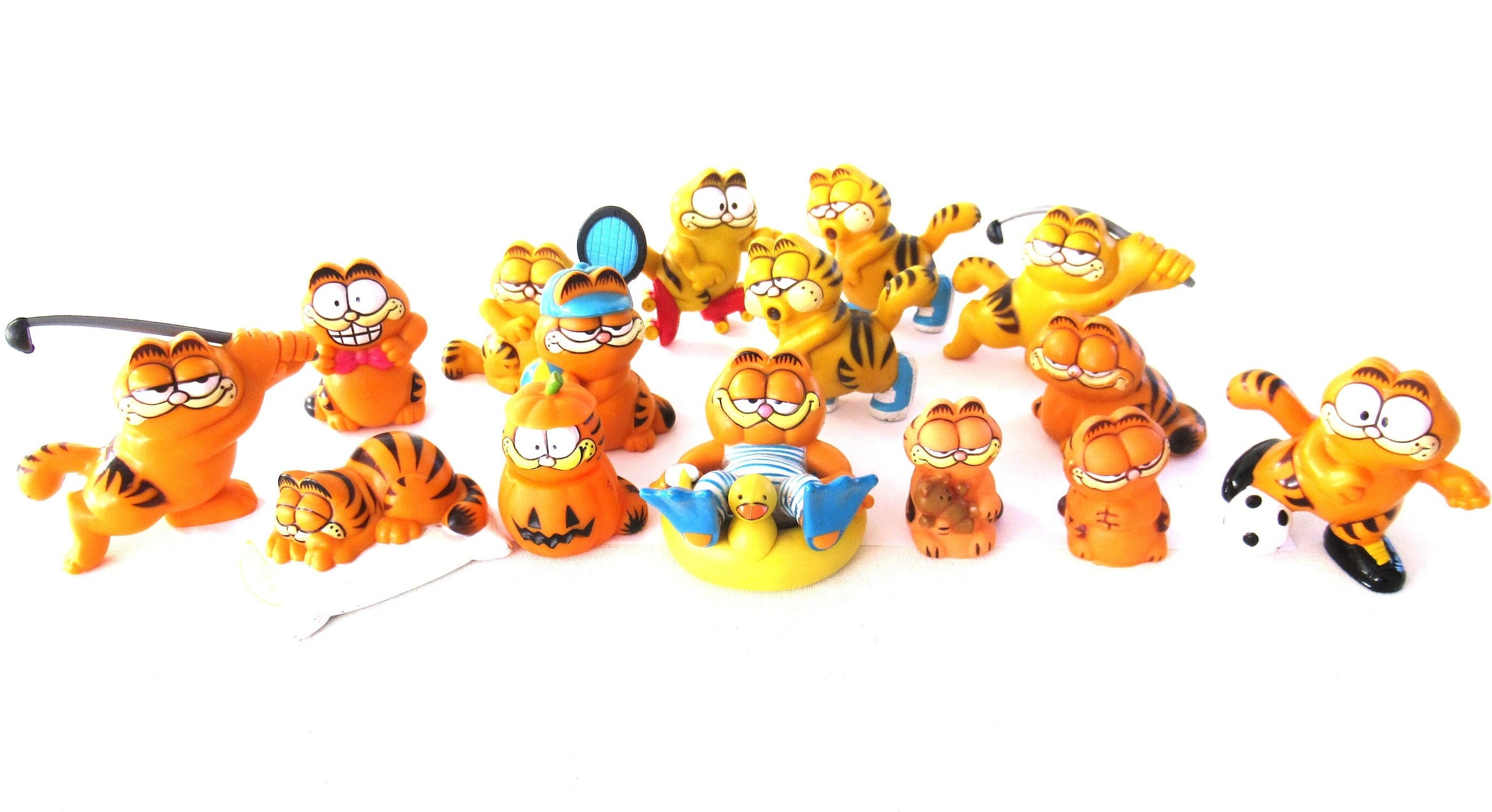 Garfield Figures, Vintage Pvc Figures Made in Hong Kong #961GC3K2 - Etsy
