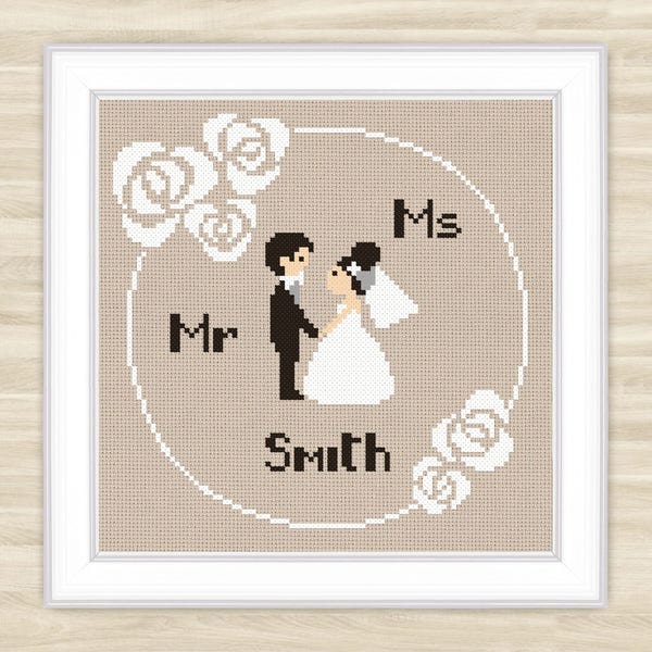 Free Cross Stitch Monogram - Etsy