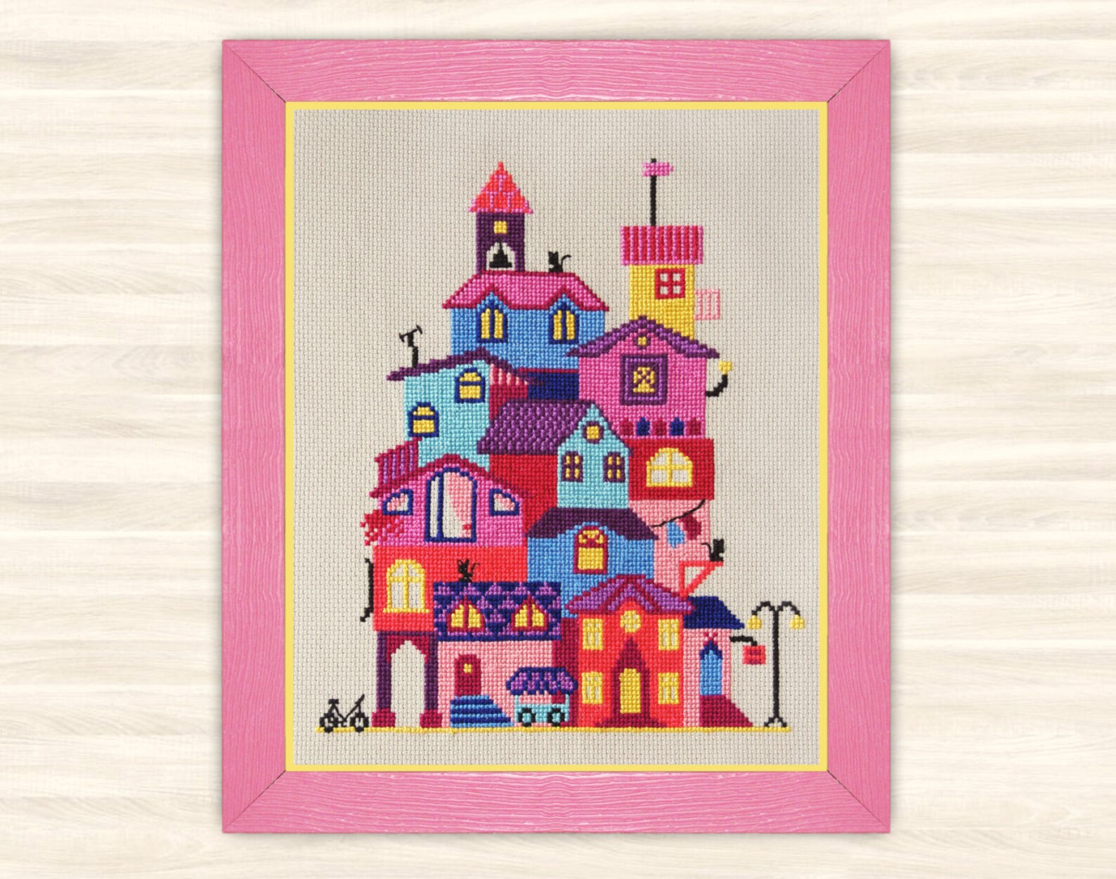 Buy 2 Get 1 Free City Cross Stitch Pattern Chart Urban House - Etsy