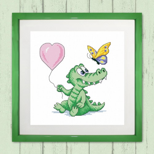 Crocodile Cross Stitch Pattern Instant PDF Download - Etsy