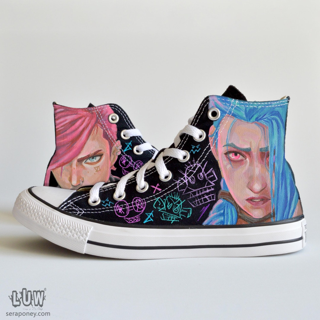 Hand-painted High-top Converse Custom Design Inspired by Lol Champions ...