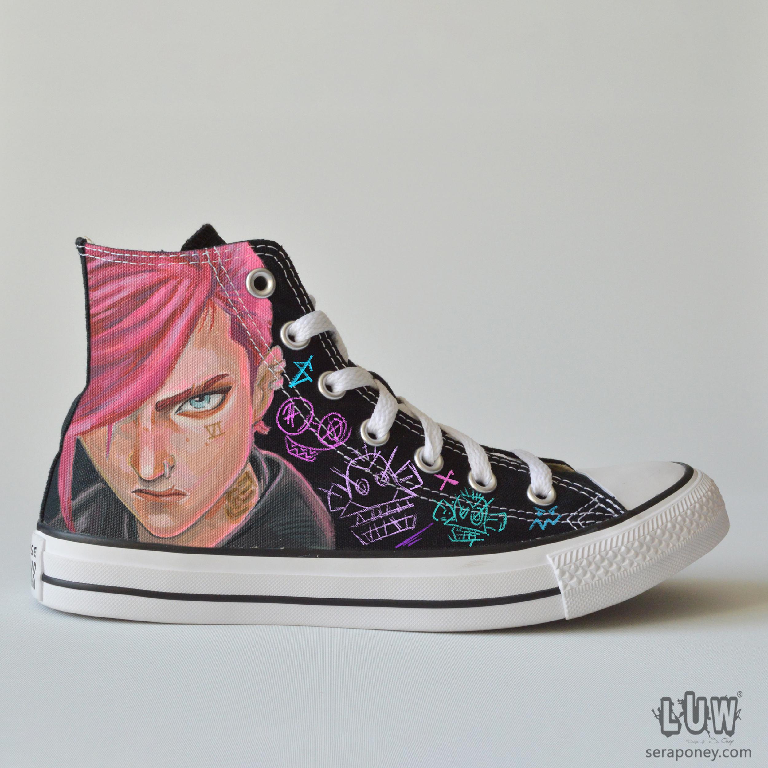 Hand-painted High-top Converse Custom Design Inspired by Lol Champions ...