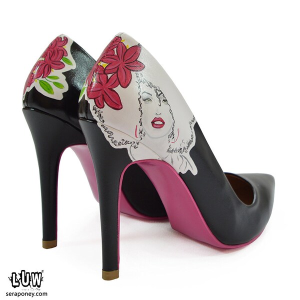 Painted High Heels - Etsy