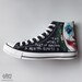 CLOWN Hi-top Custom Joker Converse the Joker Shoes, Comic Art Shoe ...