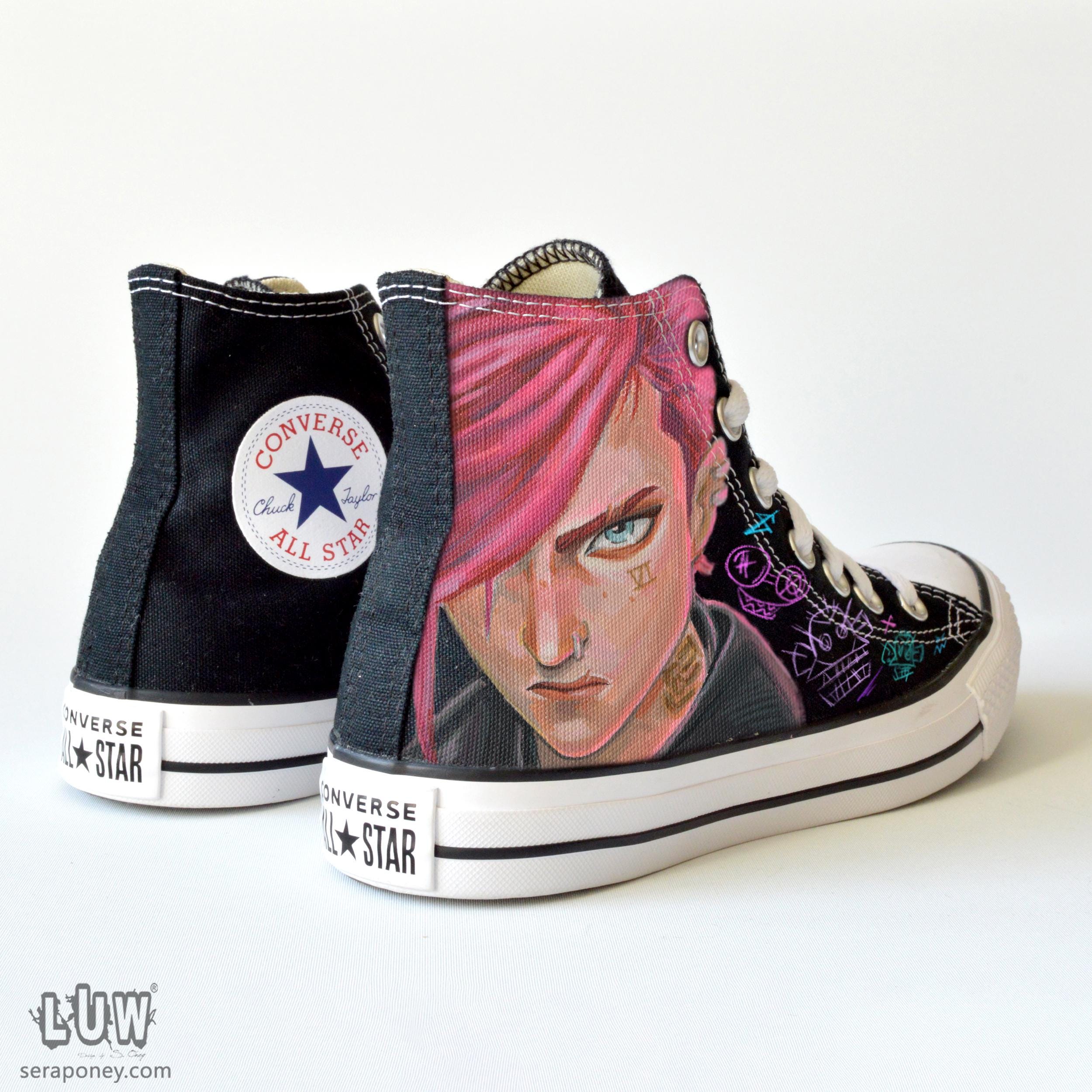 Hand-painted High-top Converse Custom Design Inspired by Lol Champions ...