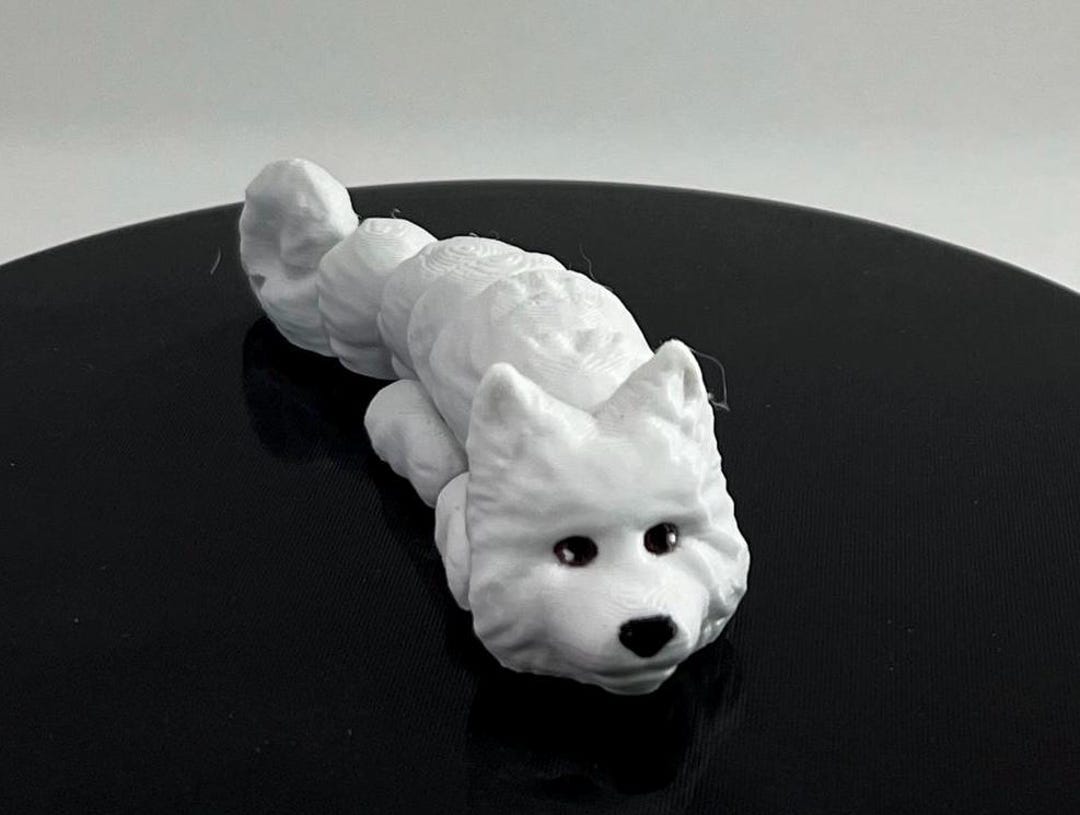 Samoyed Keychain or Figure for Flexi/fidget - CUSTOM Size, Color, and ...