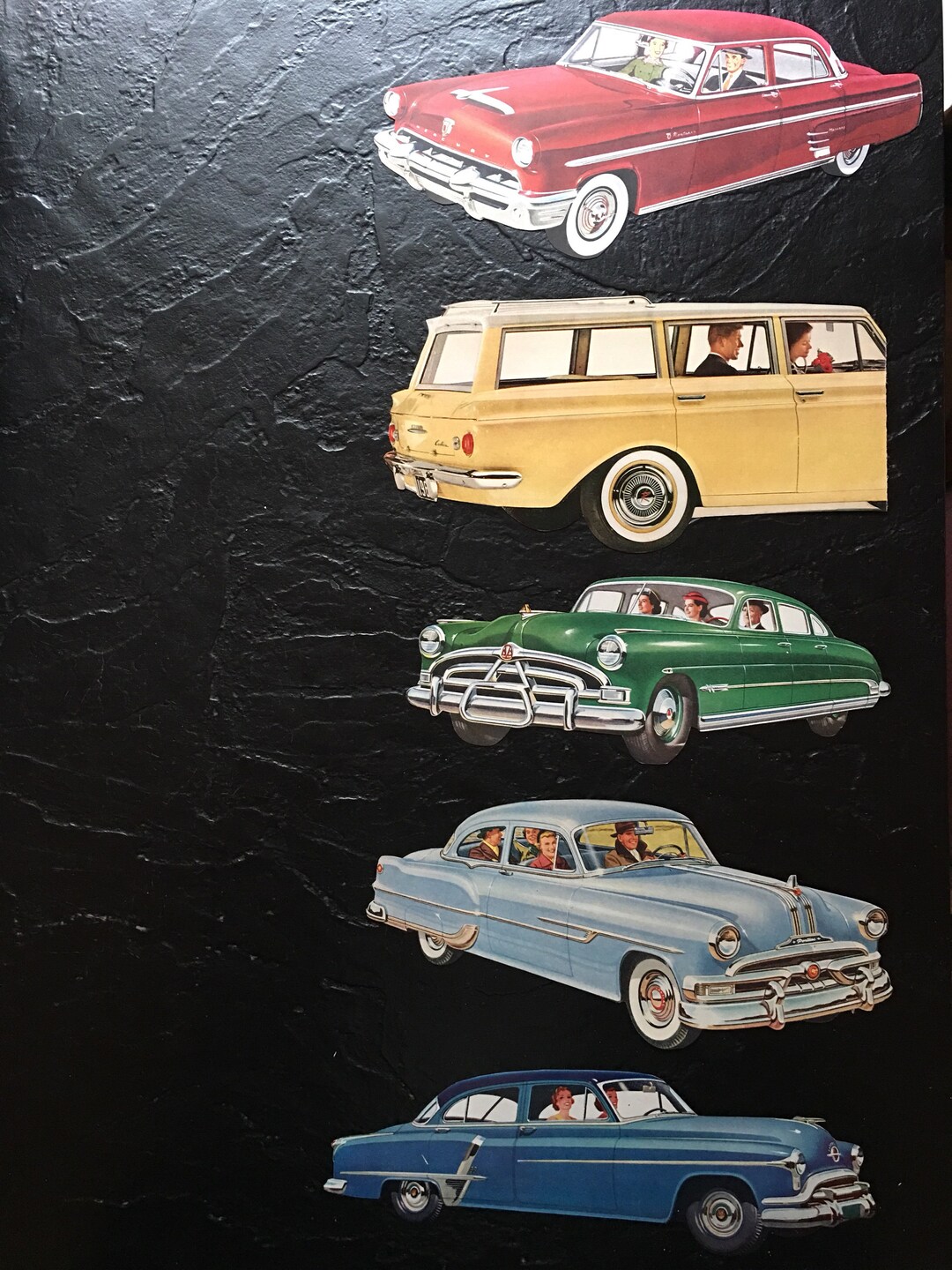 Collage Kit Vintage Cars Rainbow Collage Kit 5 Pack Scrapbooking ...