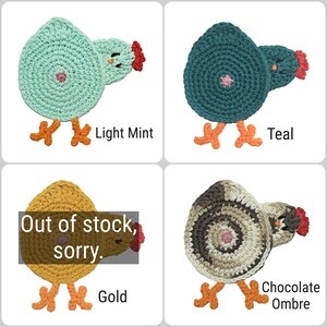 Chicken Butt Cup Coaster, Whimsical Hen Coaster, Chicken Lover Crazy ...