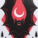 Night Flight - Bat Print - A5 Artwork / Gothic Home Decor / Vampire Bat ...