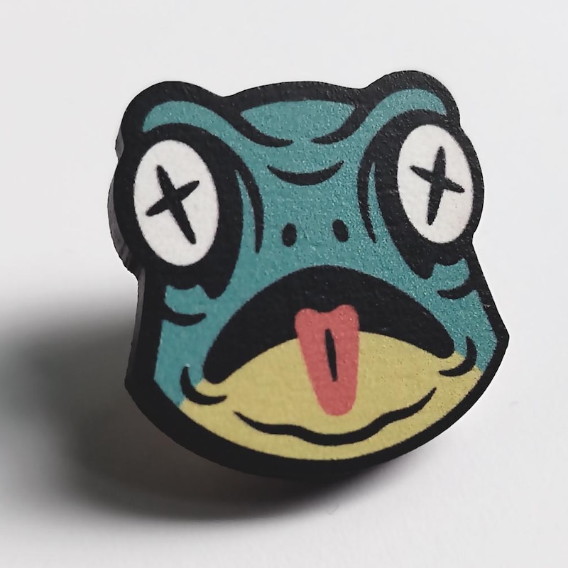 Frog Button - Etsy