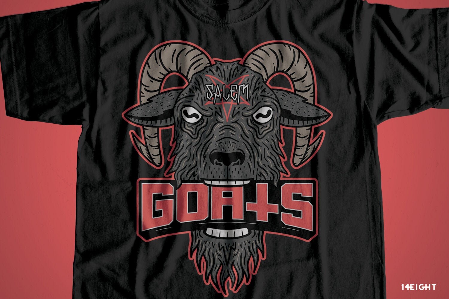 Go Goats Goth Horror Sports T Shirt / Black Phillip Fan / - Etsy