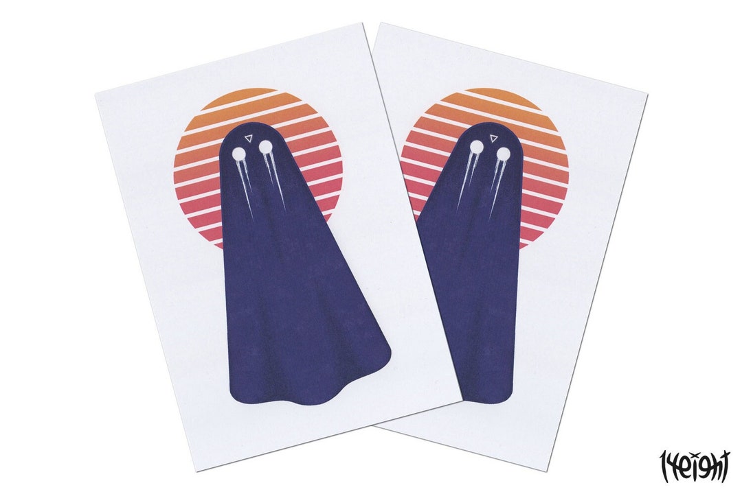 Synth Phantom - A5 Ghost Print / Spooky Wall Art / Halloween / Small ...