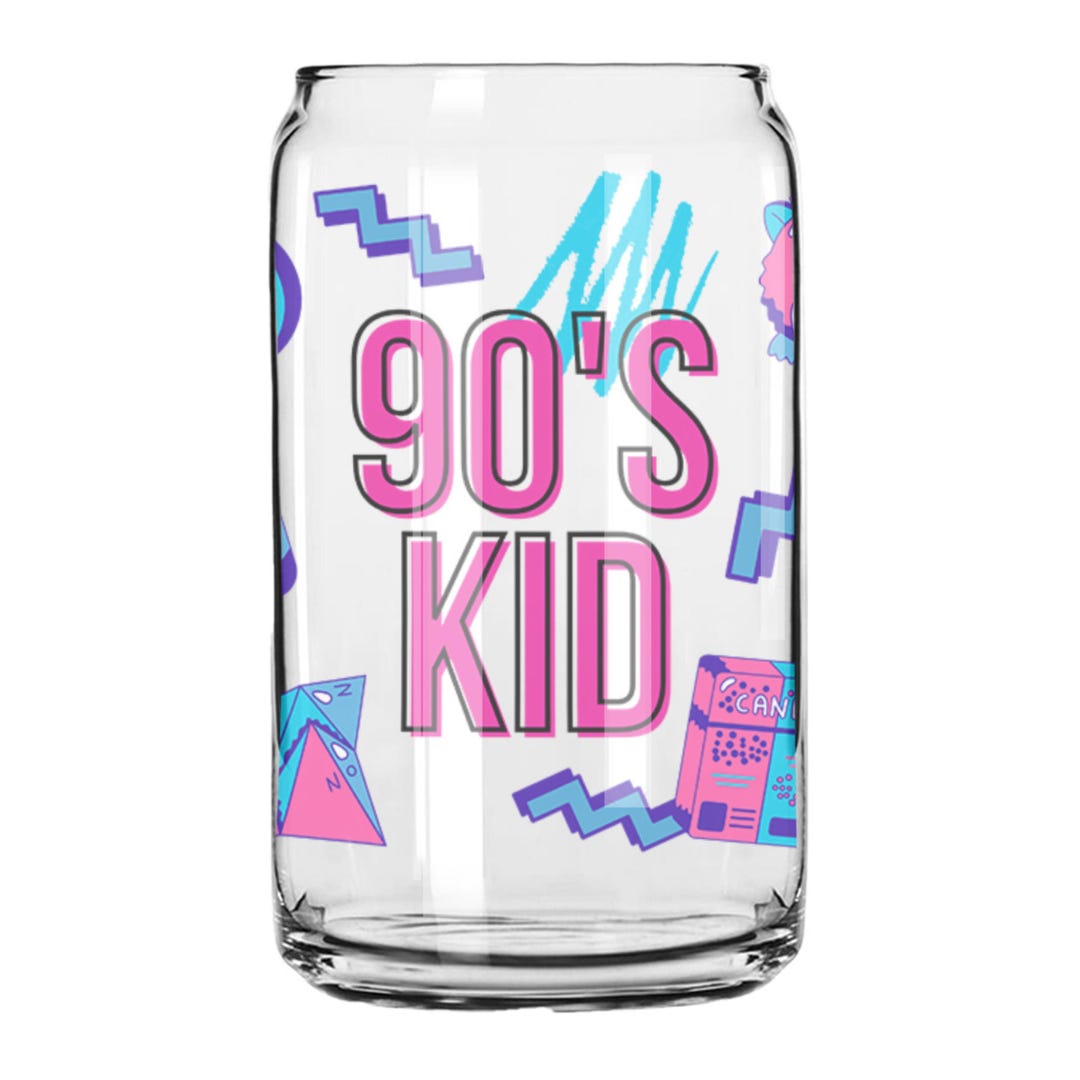 90s Tumbler Wrap Glass Can | Nostalgic Coffee Glass Can | 90s Kid Gift ...