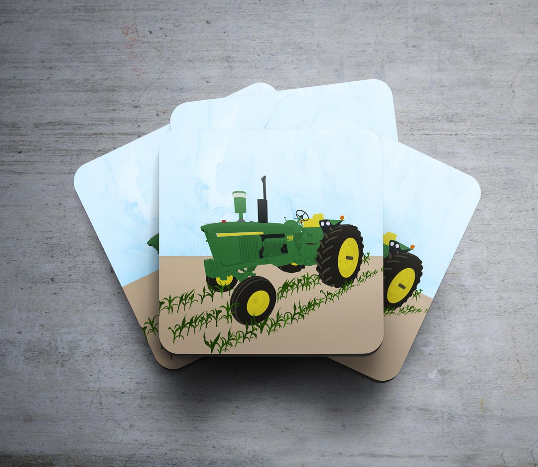 Tractor Coasters Farmer Gift Farm Coasters Farmer Christmas Gift Set of ...