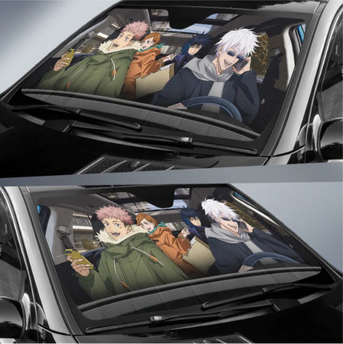 Jujutsu Satoru Gojo Yuji Megumi Nobara Car Auto Sunshades Designed ...